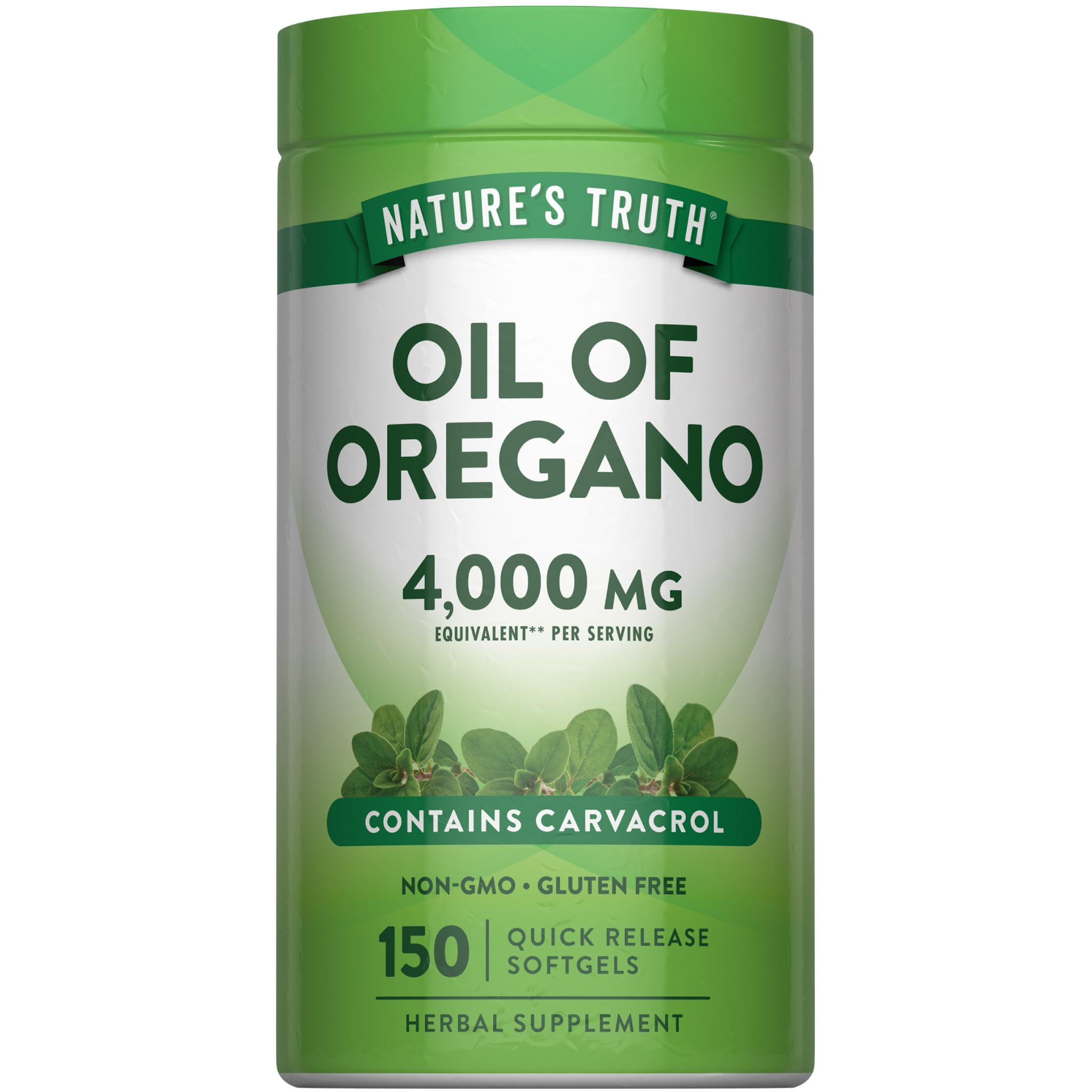 Nature's Truth oregano softgels for wellness