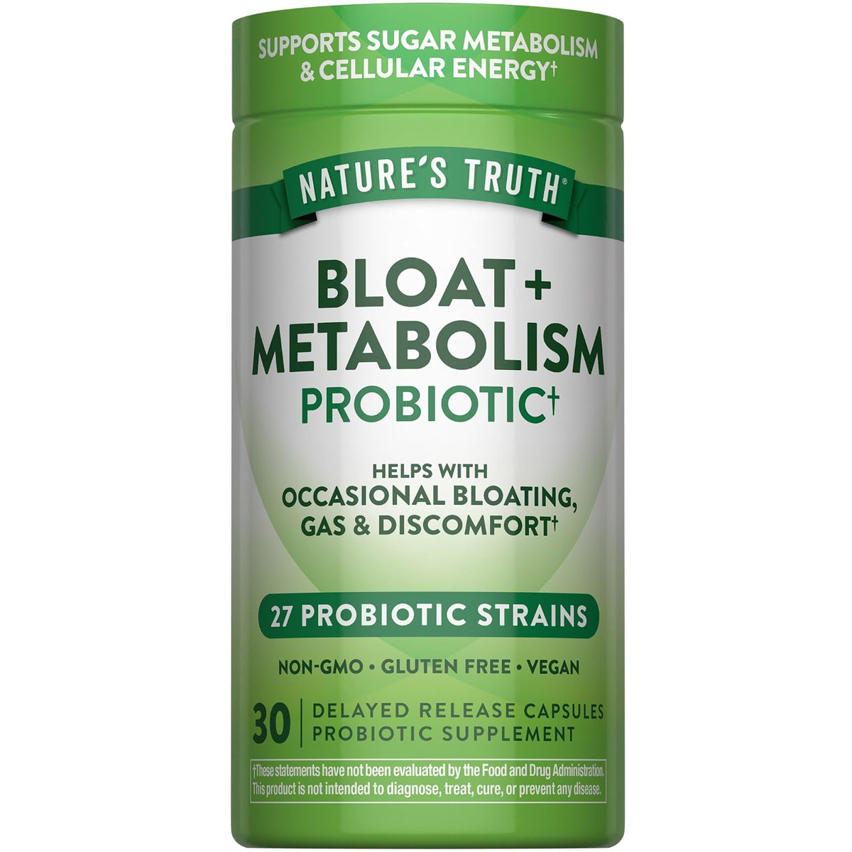 Nature's Truth probiotic capsules for digestion