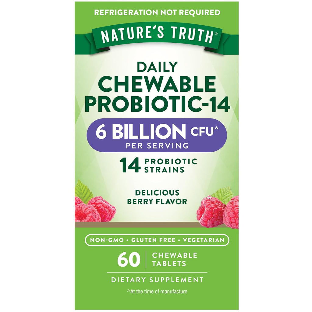 Nature's Truth probiotic chewable tablets