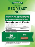 Nature's Truth red yeast rice capsules