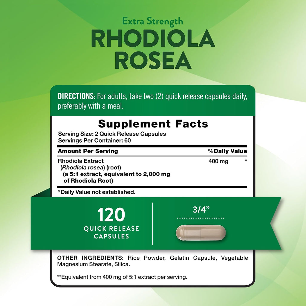 Nature's Truth rhodiola for energy boost