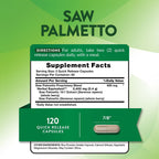 Nature's Truth saw palmetto capsules