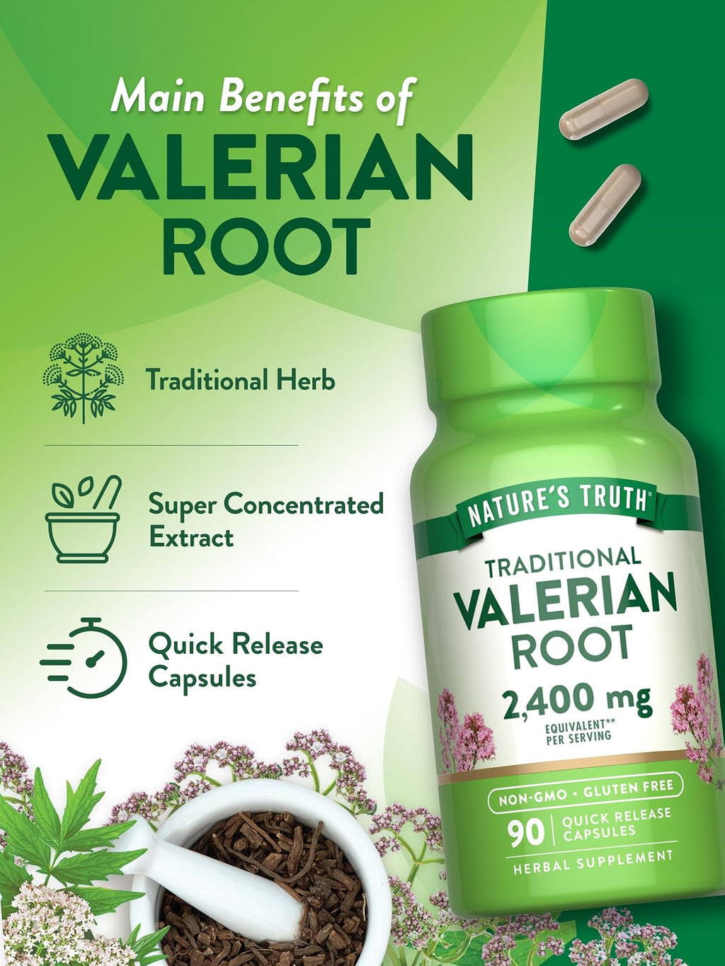 Nature's Truth valerian benefits