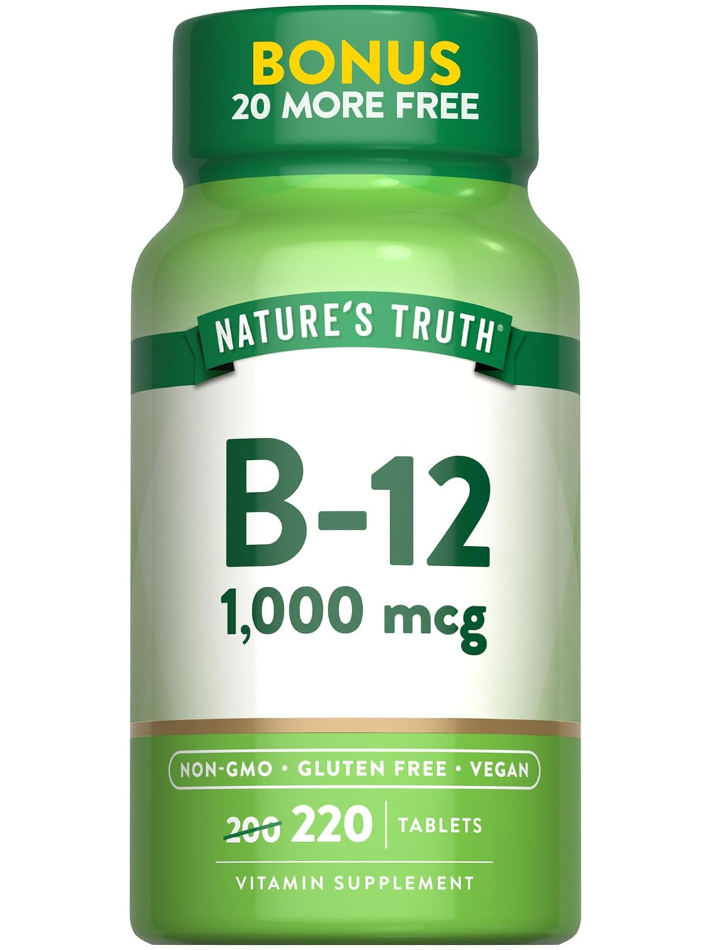 Nature's Truth vitamin B12 supplement