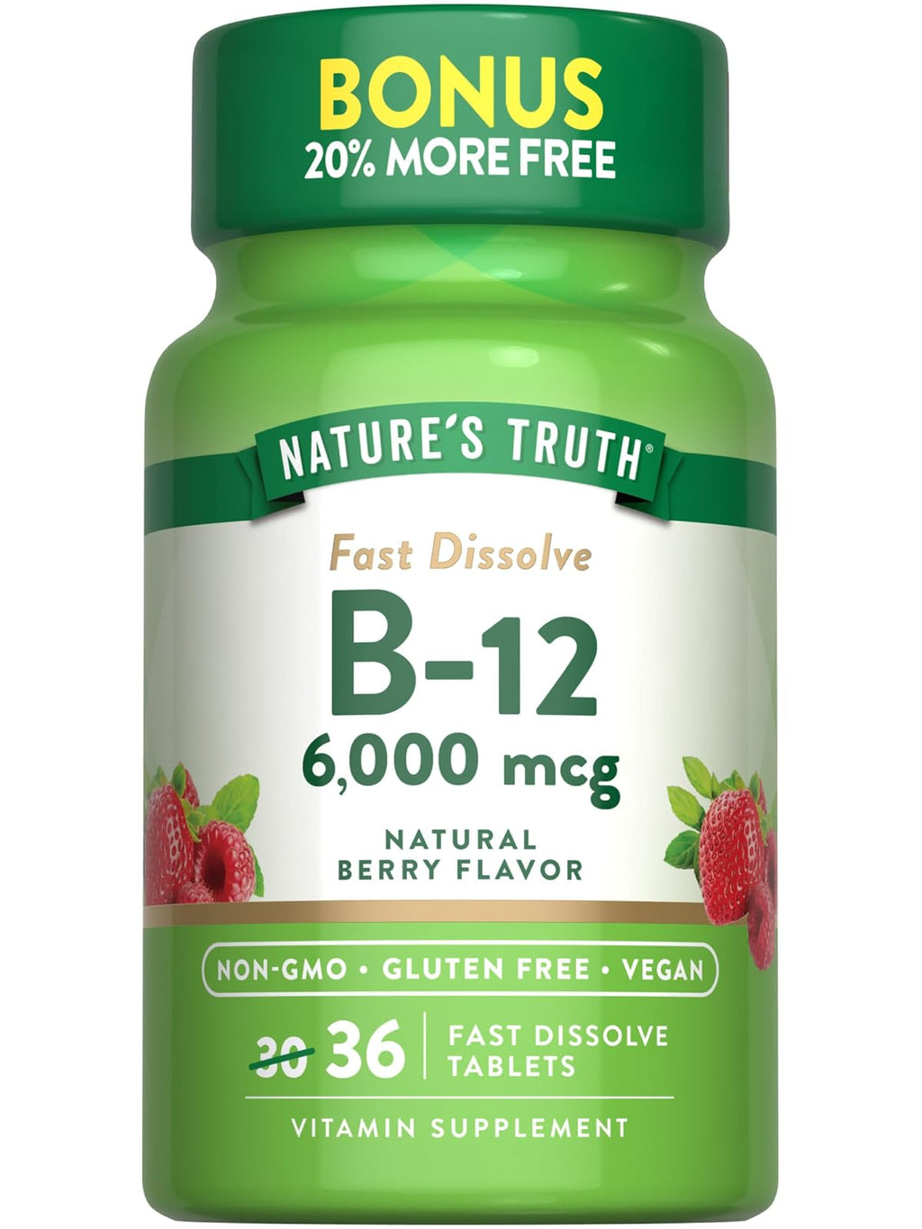 Nature's Truth vitamin B12 tablets