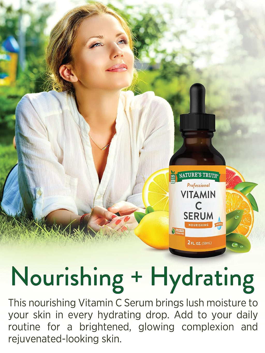 Nature's Truth vitamin C for brightening complexion