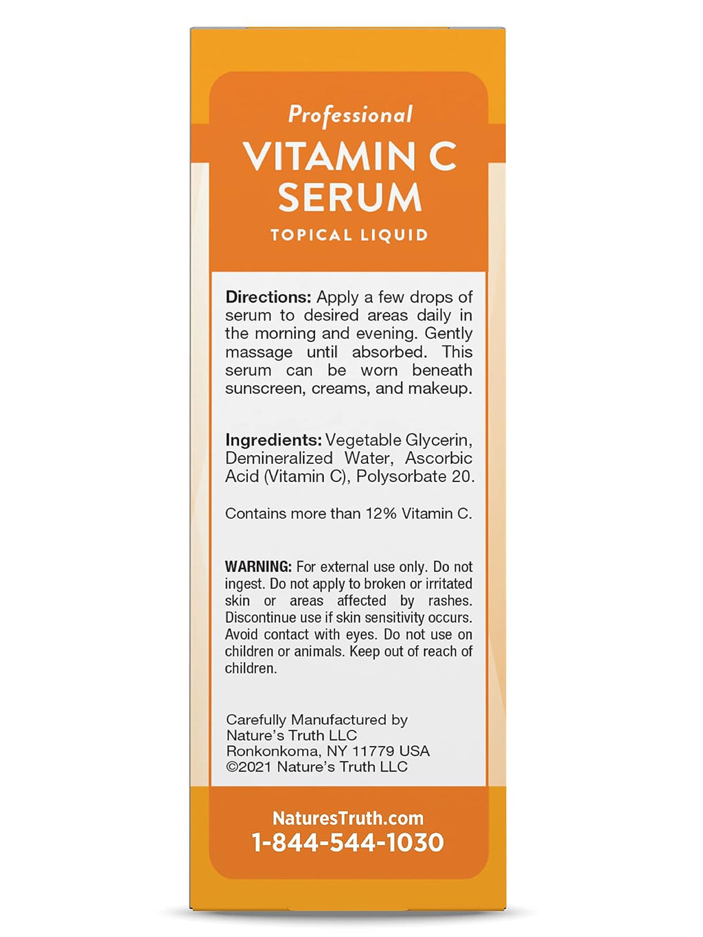 Nature's Truth vitamin C oil for skin rejuvenation
