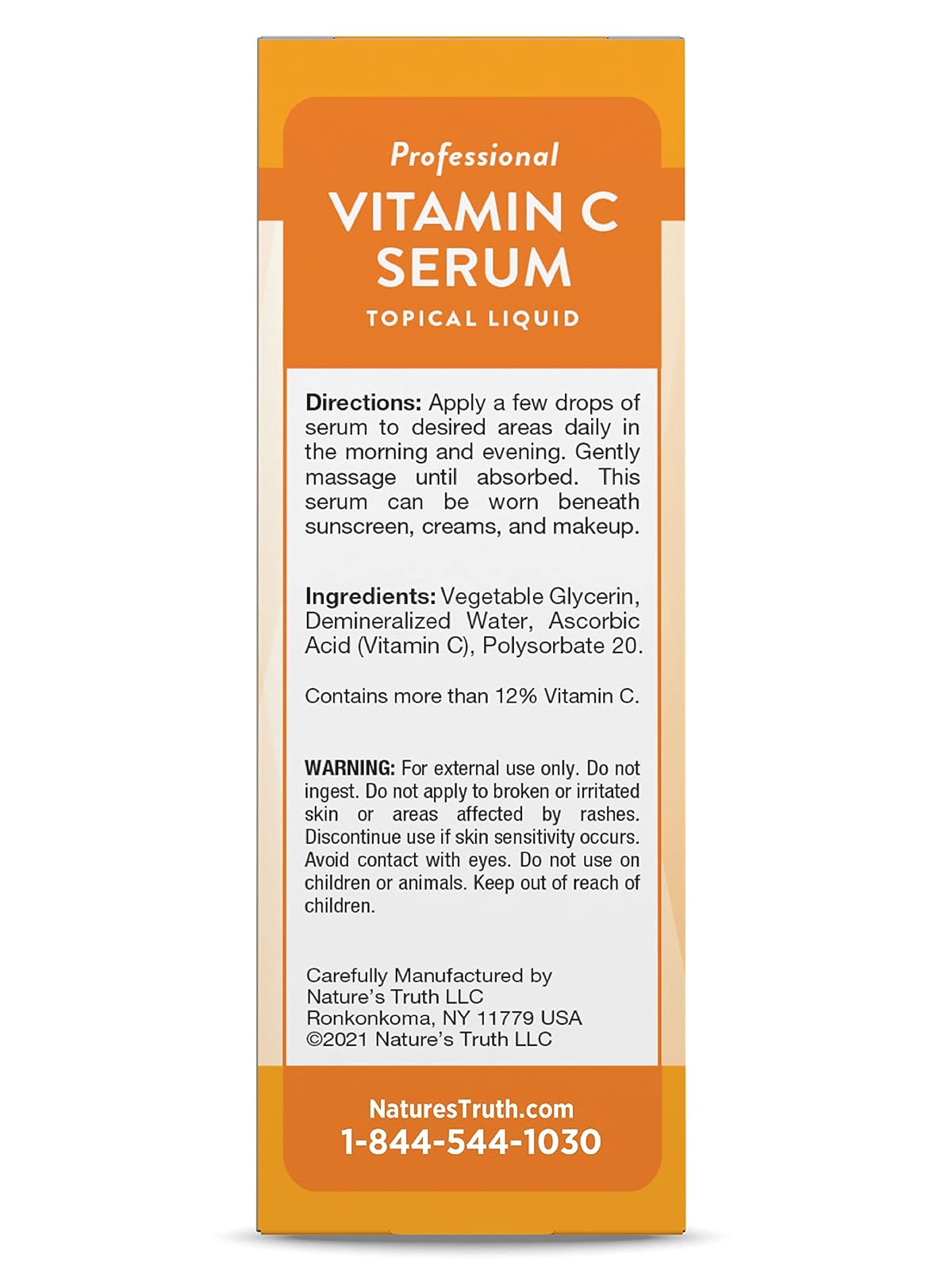 Nature's Truth vitamin C oil for skin rejuvenation