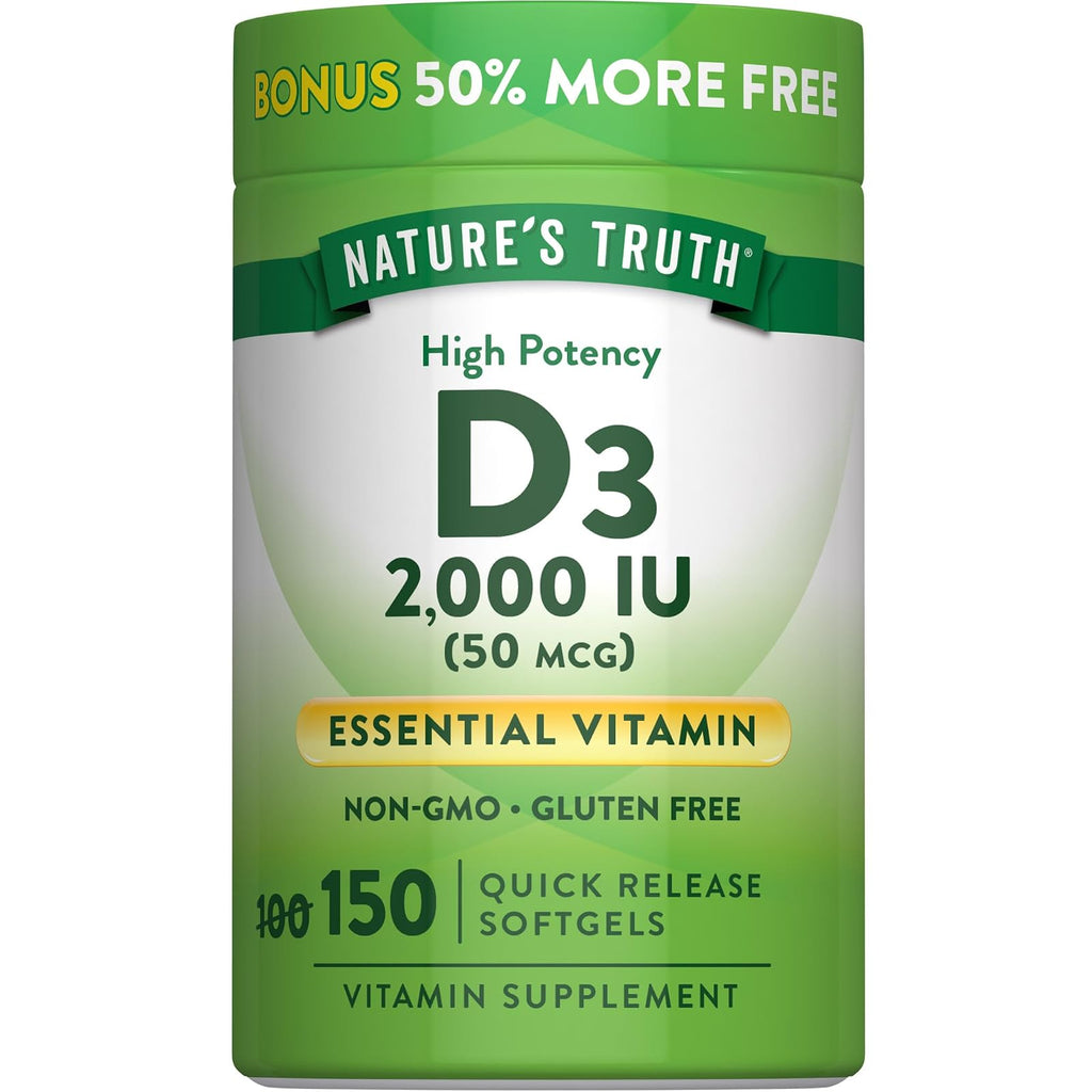 Nature's Truth Vitamin D3 benefits