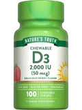 Nature's Truth Vitamin D3 chewable tablets