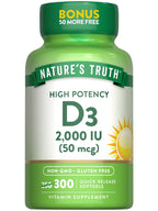Nature's Truth vitamin D3 softgels