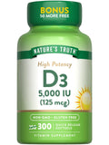 Nature's Truth vitamin D3 softgels