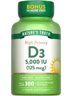 Nature's Truth vitamin D3 softgels
