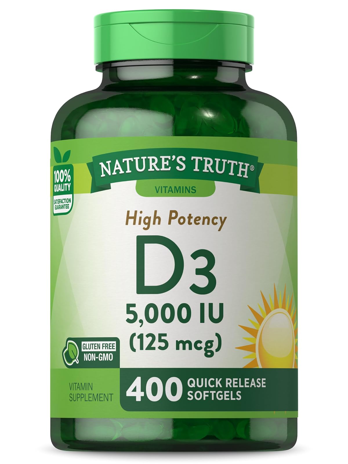 Nature's Truth vitamin D3 softgels