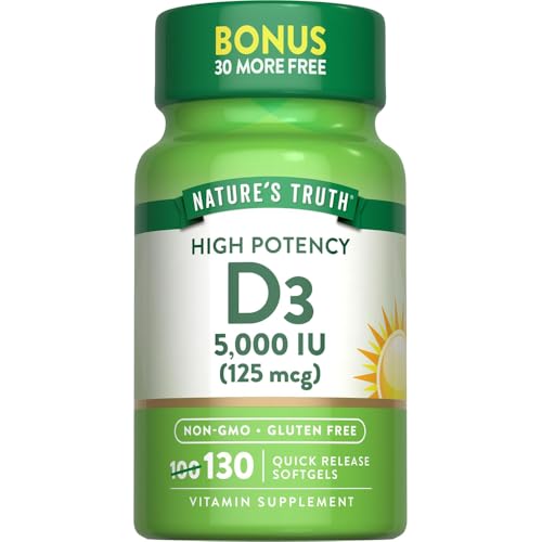 Nature's Truth vitamin D3 softgels
