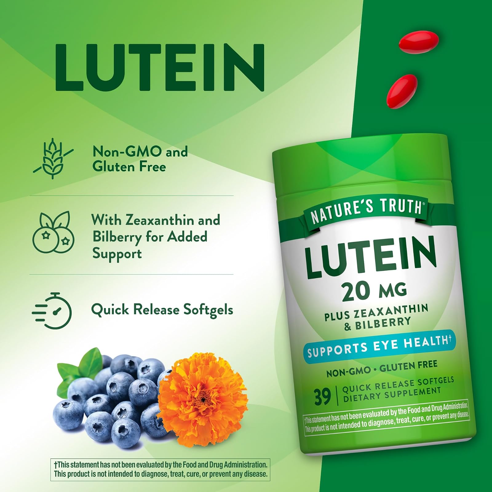 Nature's Truth vitamins for vision support