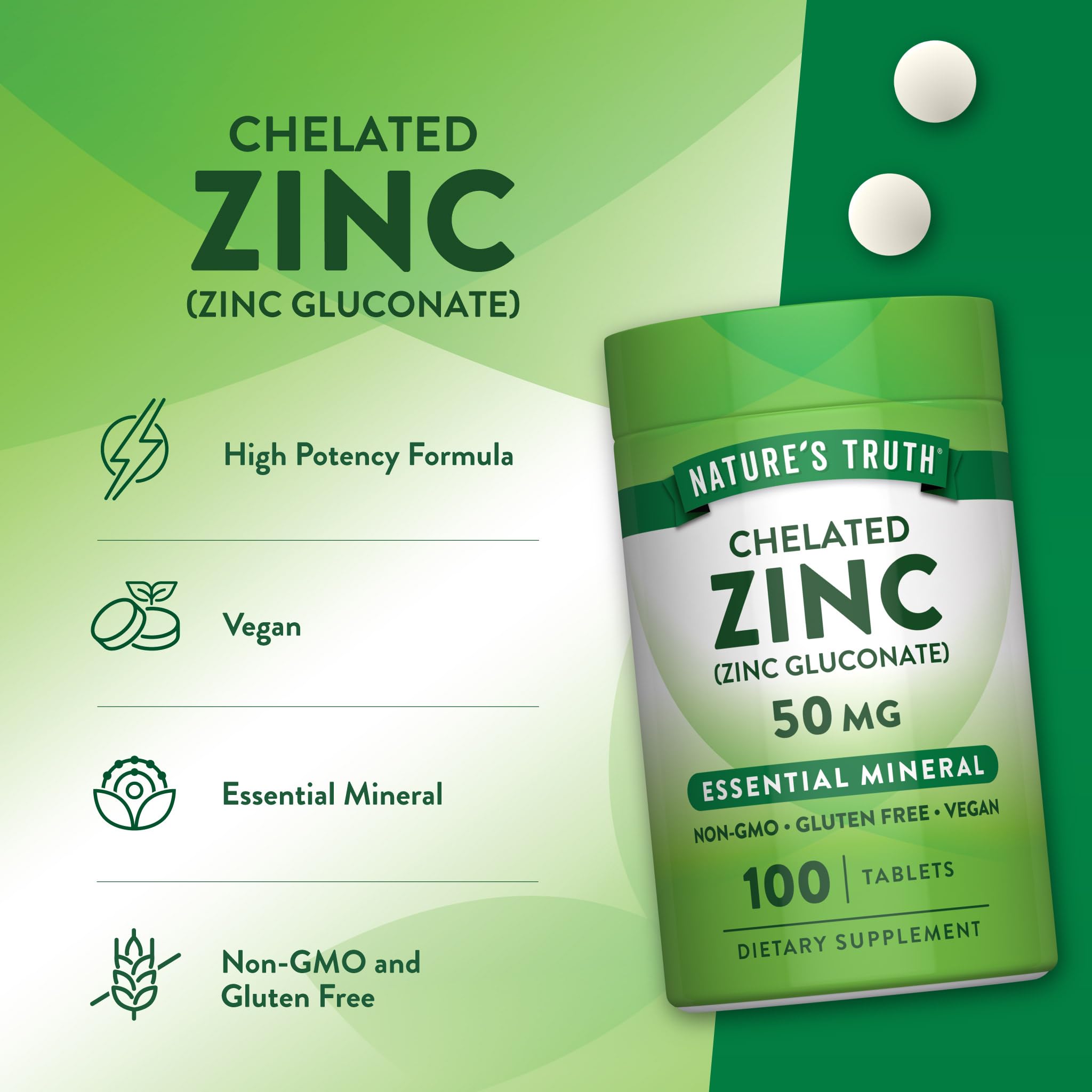 Nature's Truth zinc for men