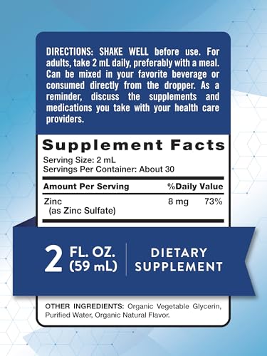 Nature's Truth zinc in organic glycerin