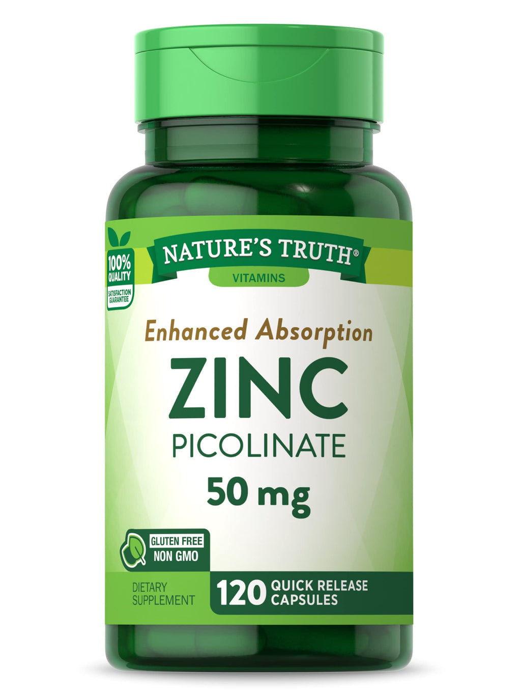 Nature's Truth zinc supplement capsules
