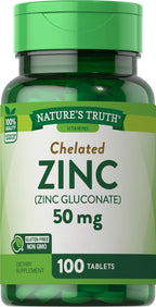 Nature's Truth zinc supplement tablets