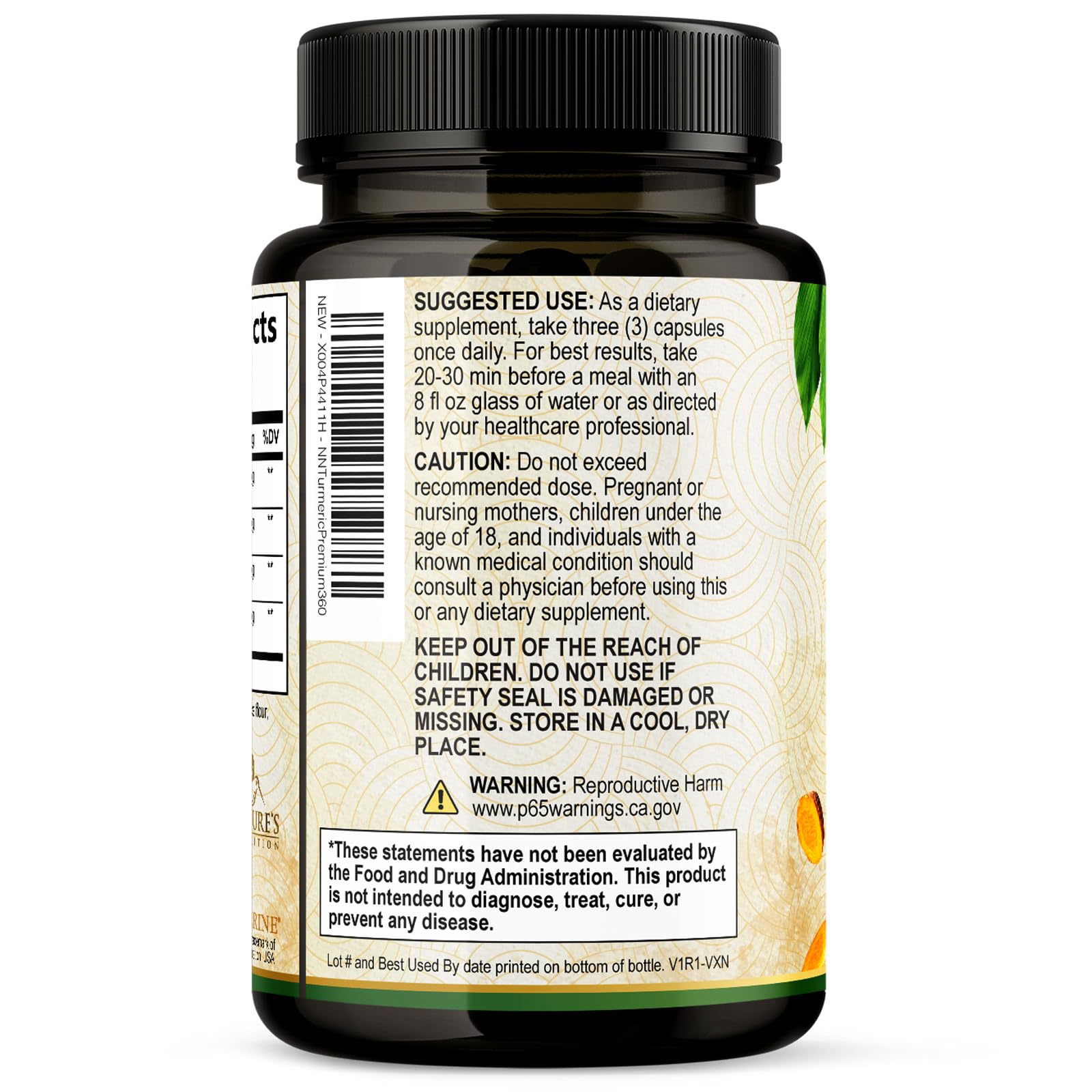 Nature's turmeric curcumin antioxidant properties