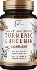 Nature's turmeric curcumin capsules
