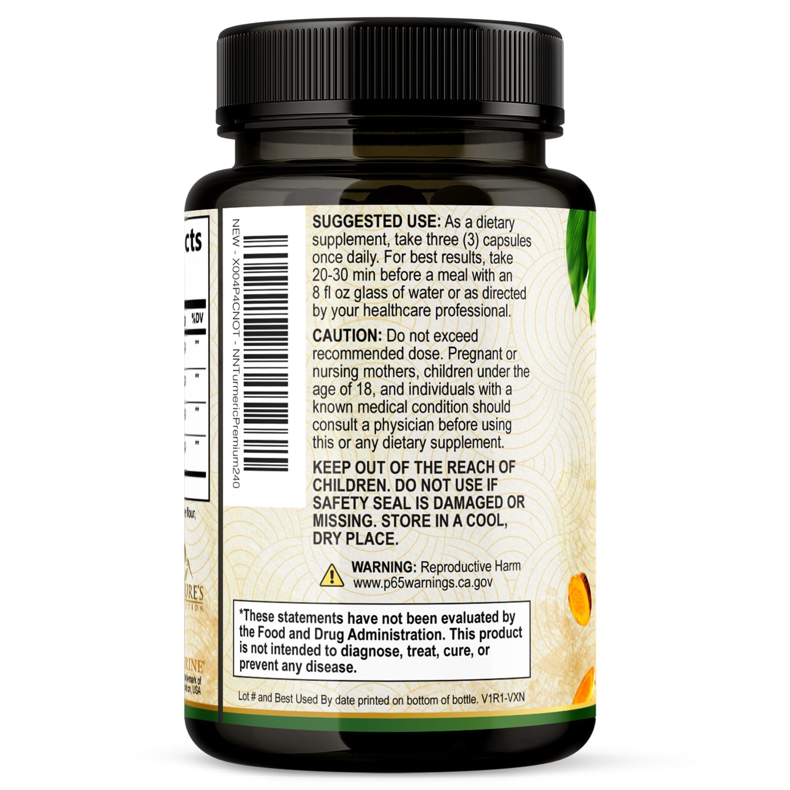 Nature's turmeric curcumin for active lifestyle