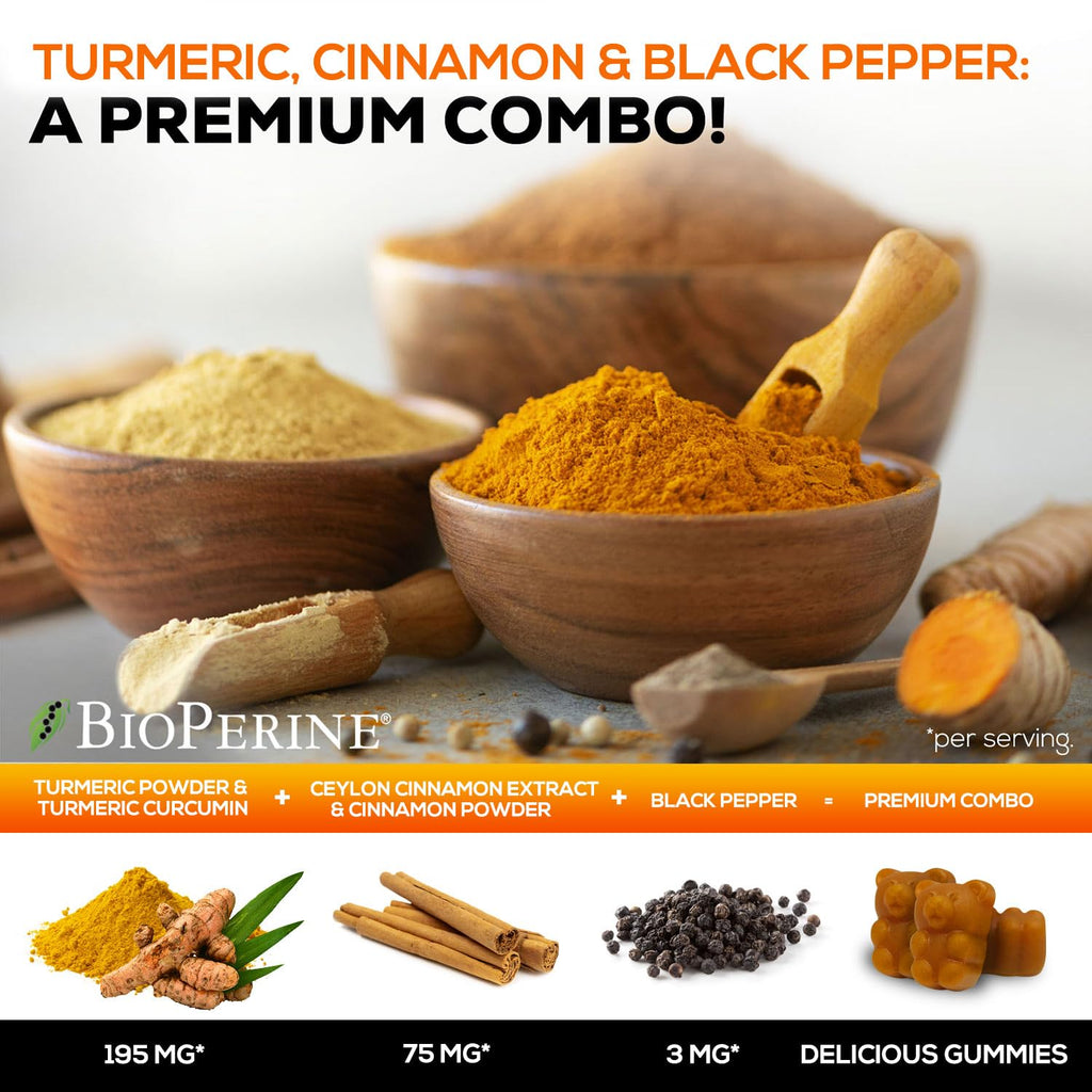 Nature's turmeric gummies for immune support