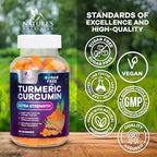 Nature's turmeric gummies with 95% curcuminoids