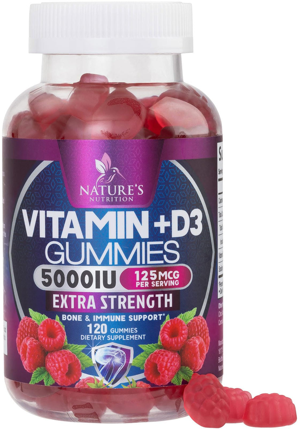 Nature's Vitamin D3 gummy supplements
