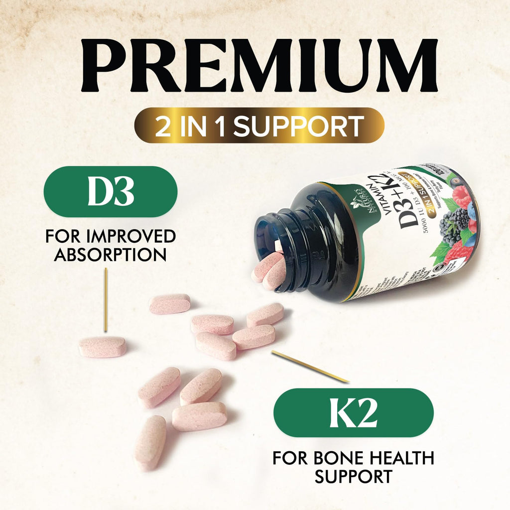 Nature's Vitamin D3 K2 for energy