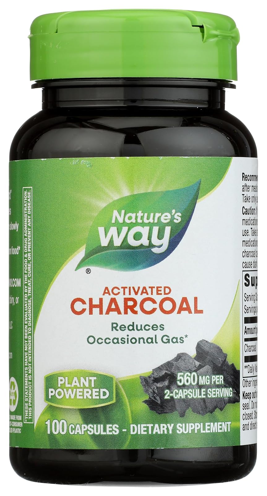 Nature's Way activated charcoal capsules