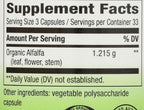 Nature's Way alfalfa capsules 100 count