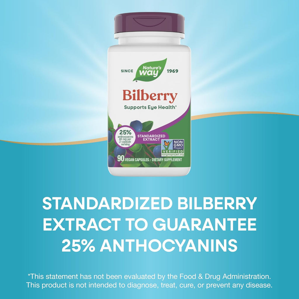 Nature's Way Bilberry antioxidant benefits
