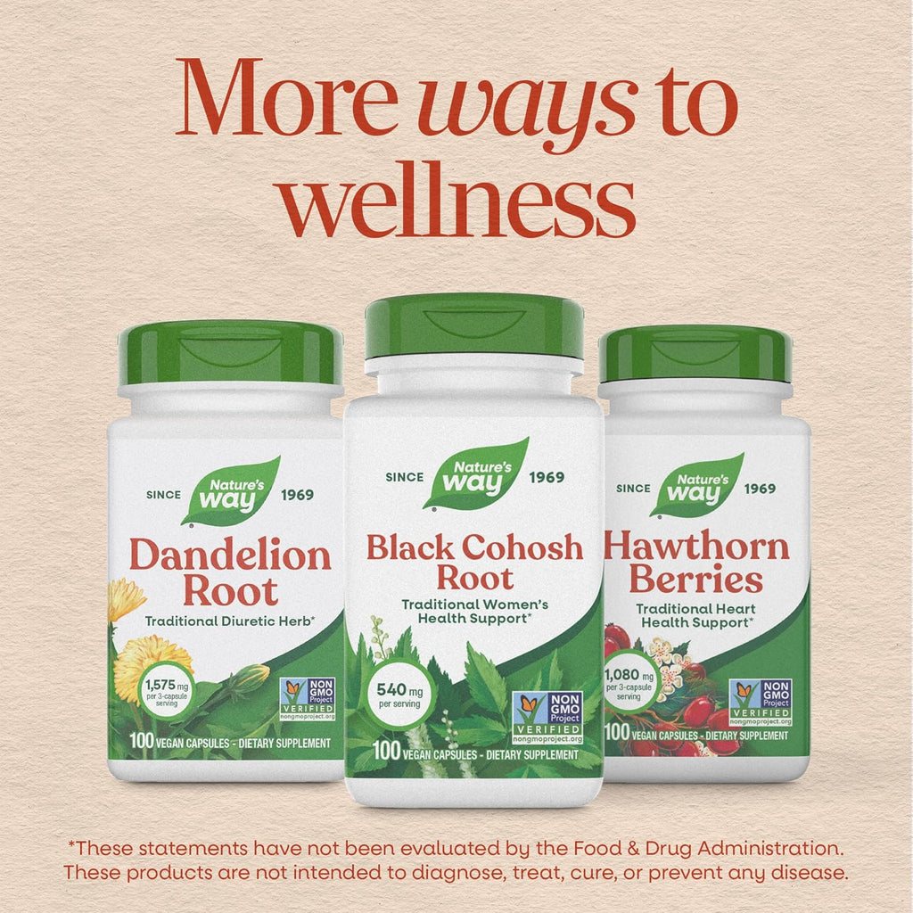 Nature's Way Black Cohosh root for overall wellness