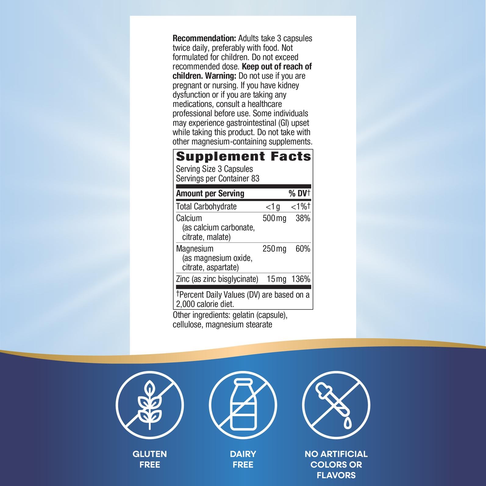 Nature's Way calcium magnesium zinc benefits