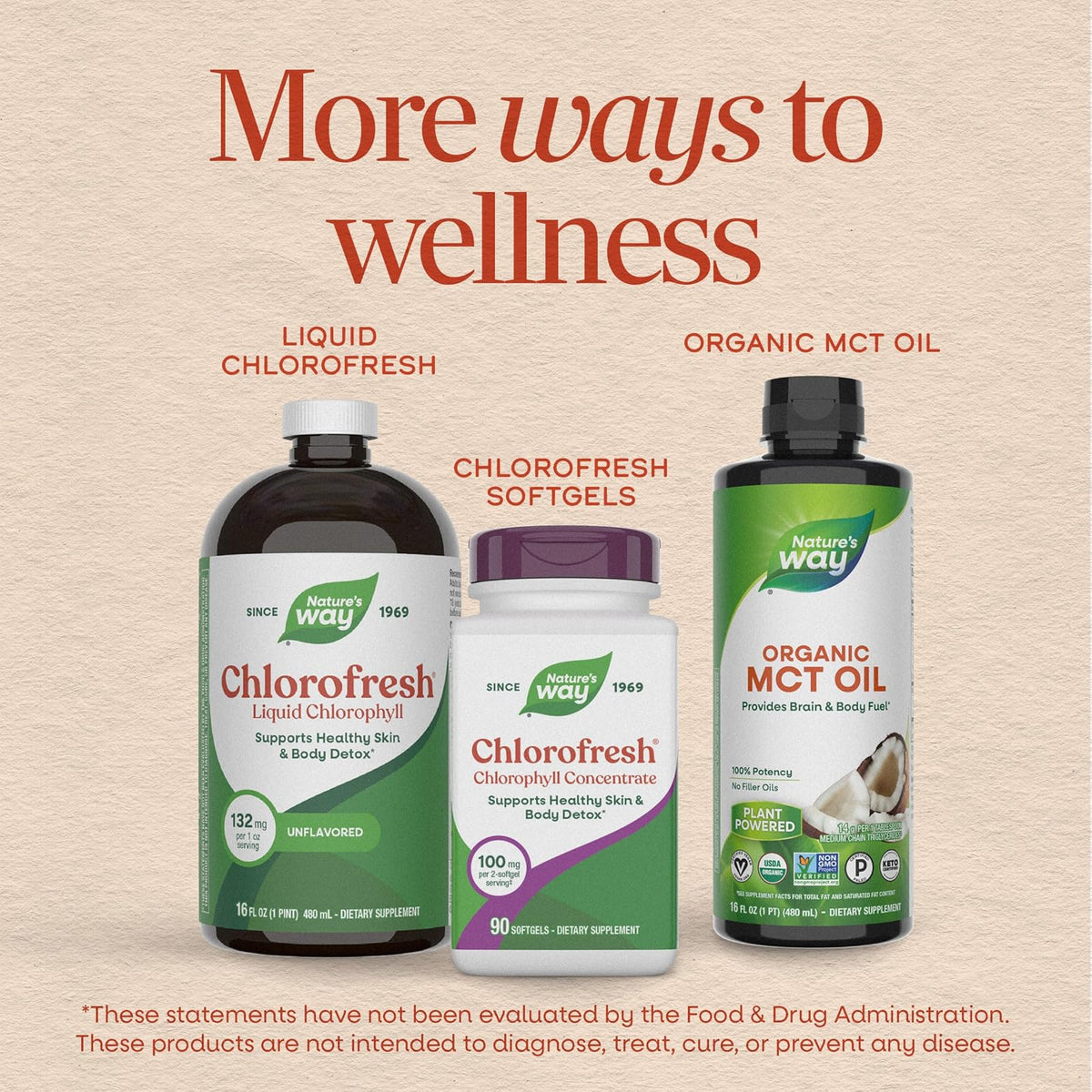 Nature's Way chlorophyll for daily vitality