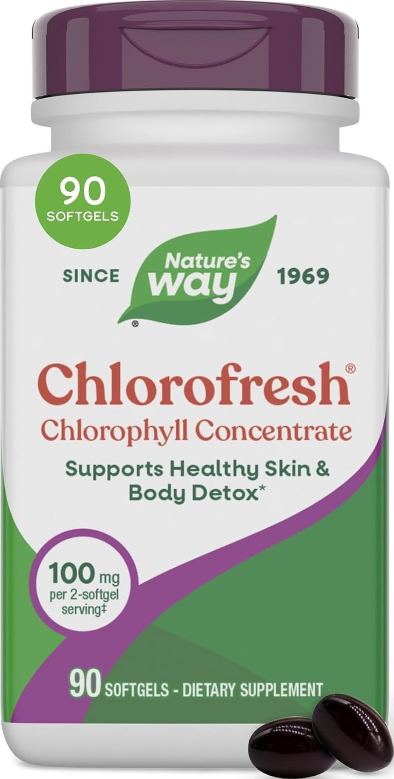Nature's Way chlorophyll softgels for detox