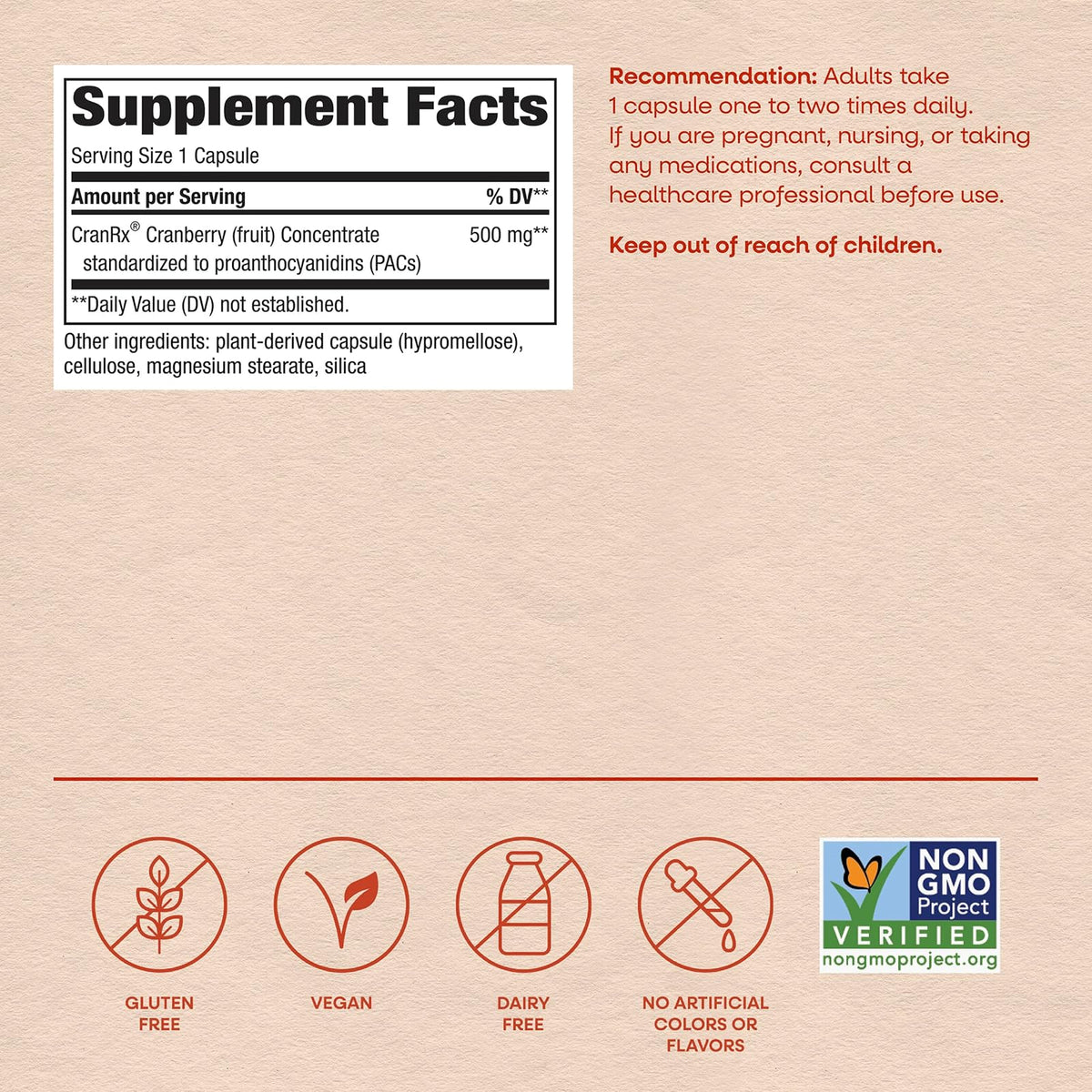 Nature's Way cranberry antioxidant benefits