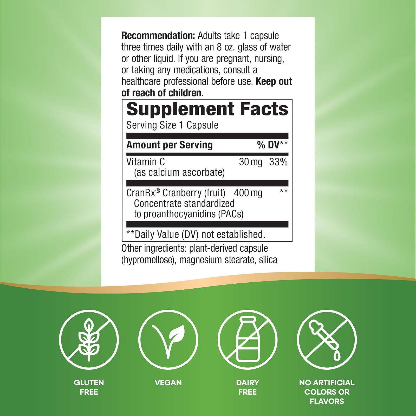 Nature's Way cranberry blend for antioxidants