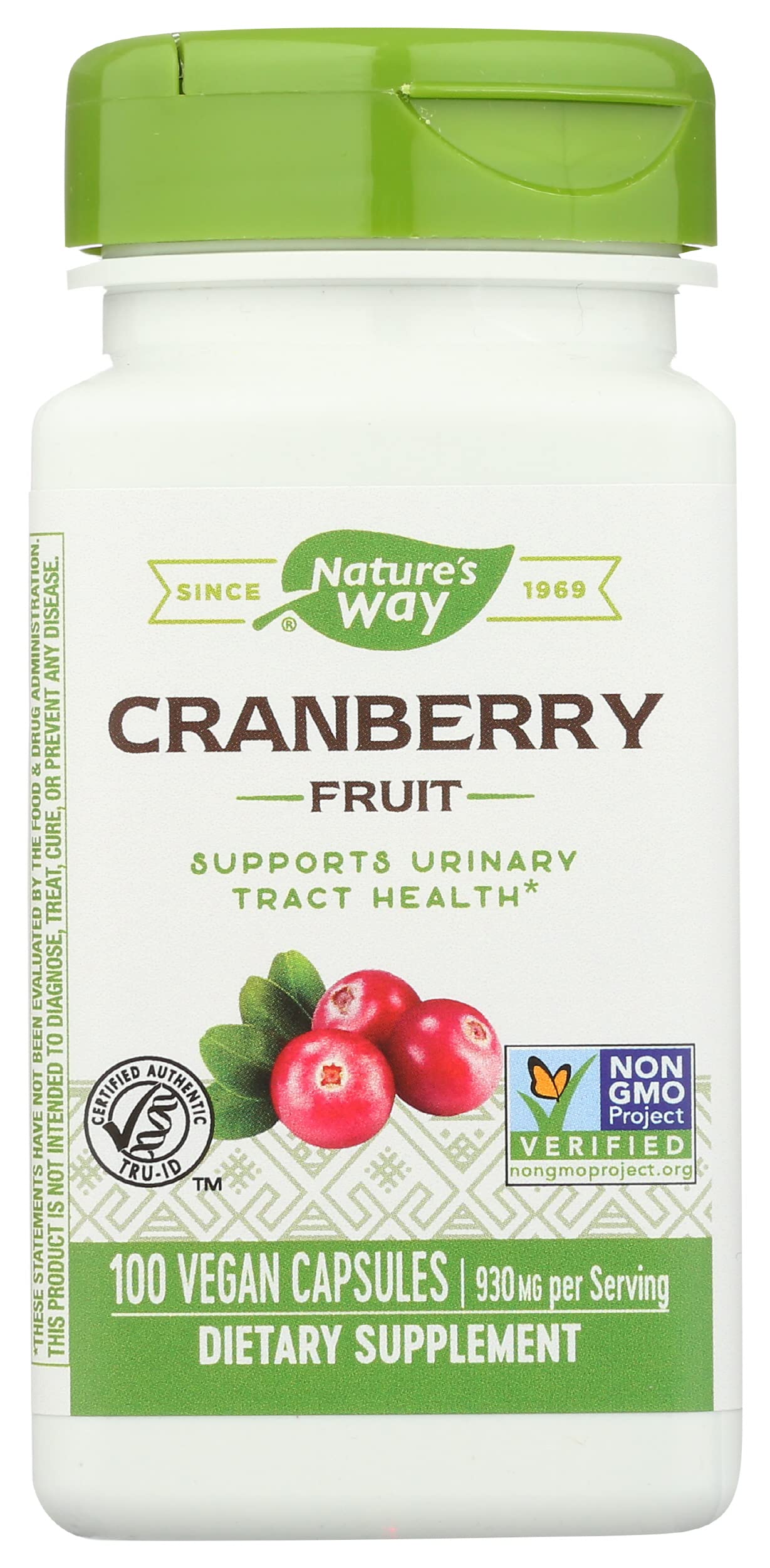 Nature's Way cranberry capsules for health