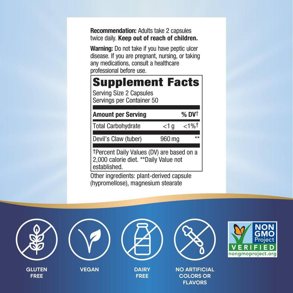 Nature's Way Devil's Claw for active lifestyles