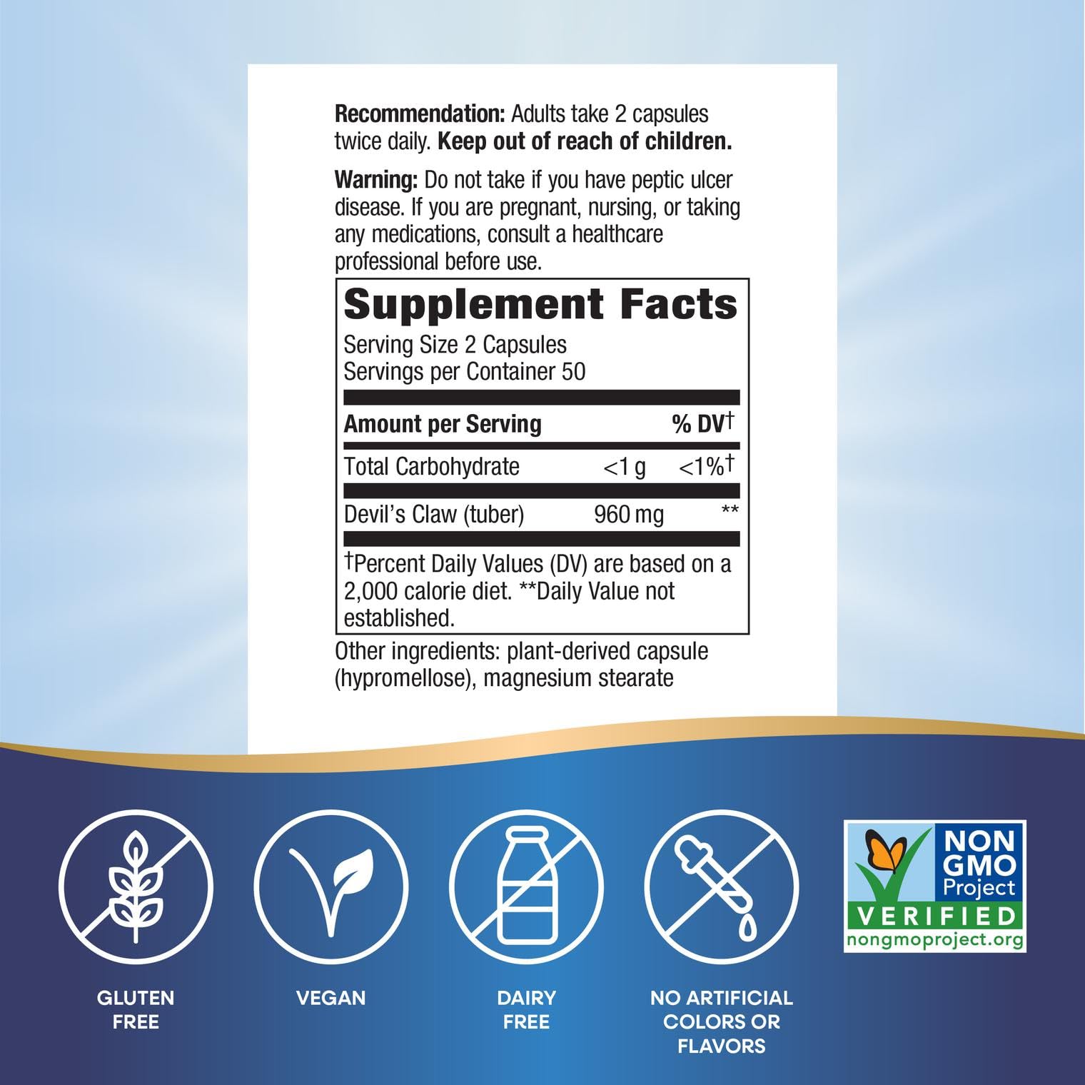 Nature's Way Devil's Claw for active lifestyles