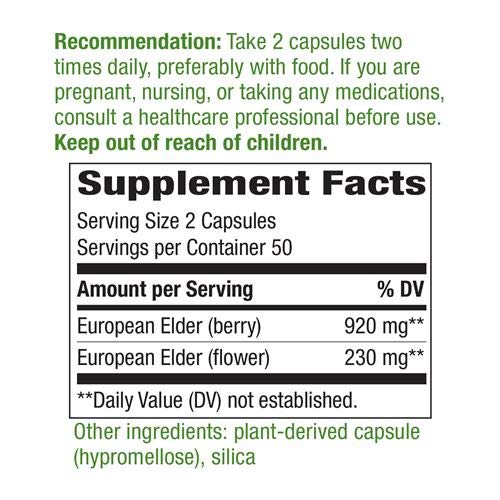 Nature's Way elderberry antioxidant benefits