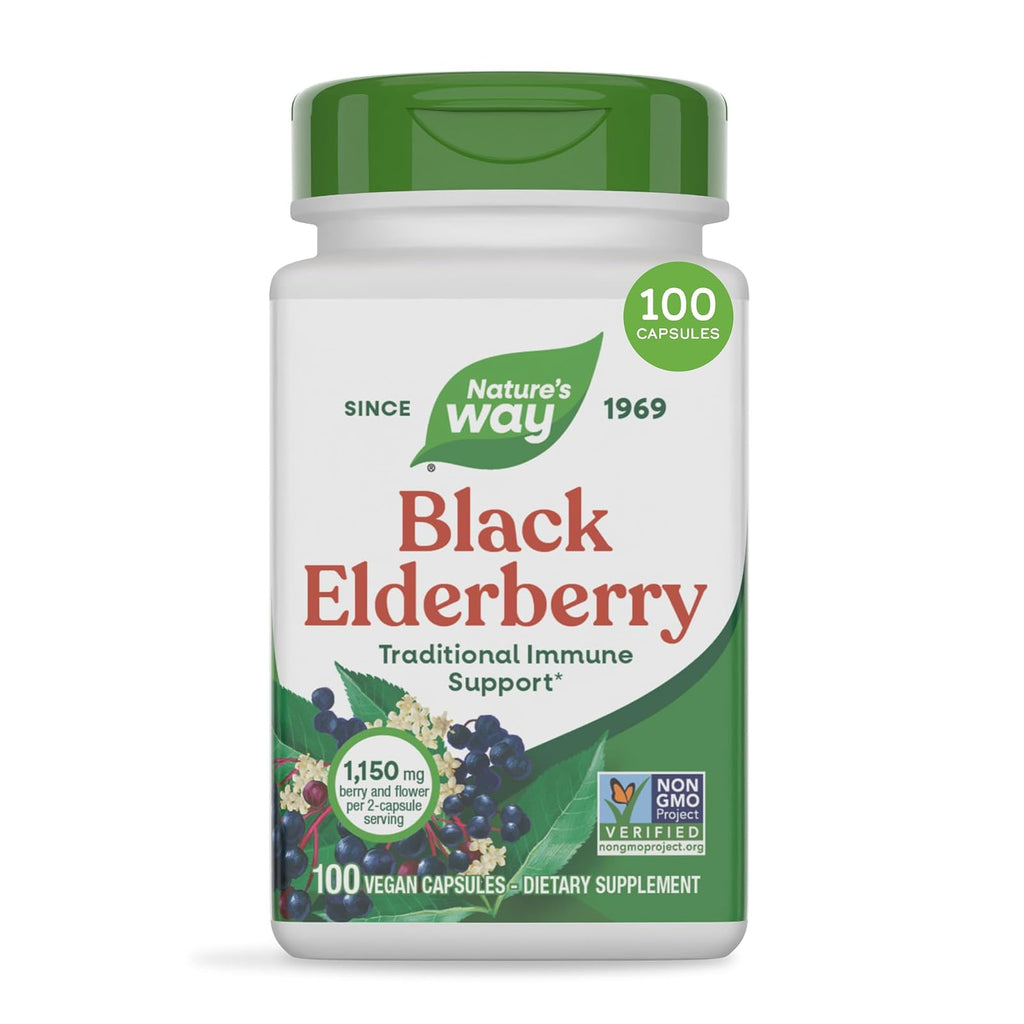 Nature's Way elderberry capsules for immunity