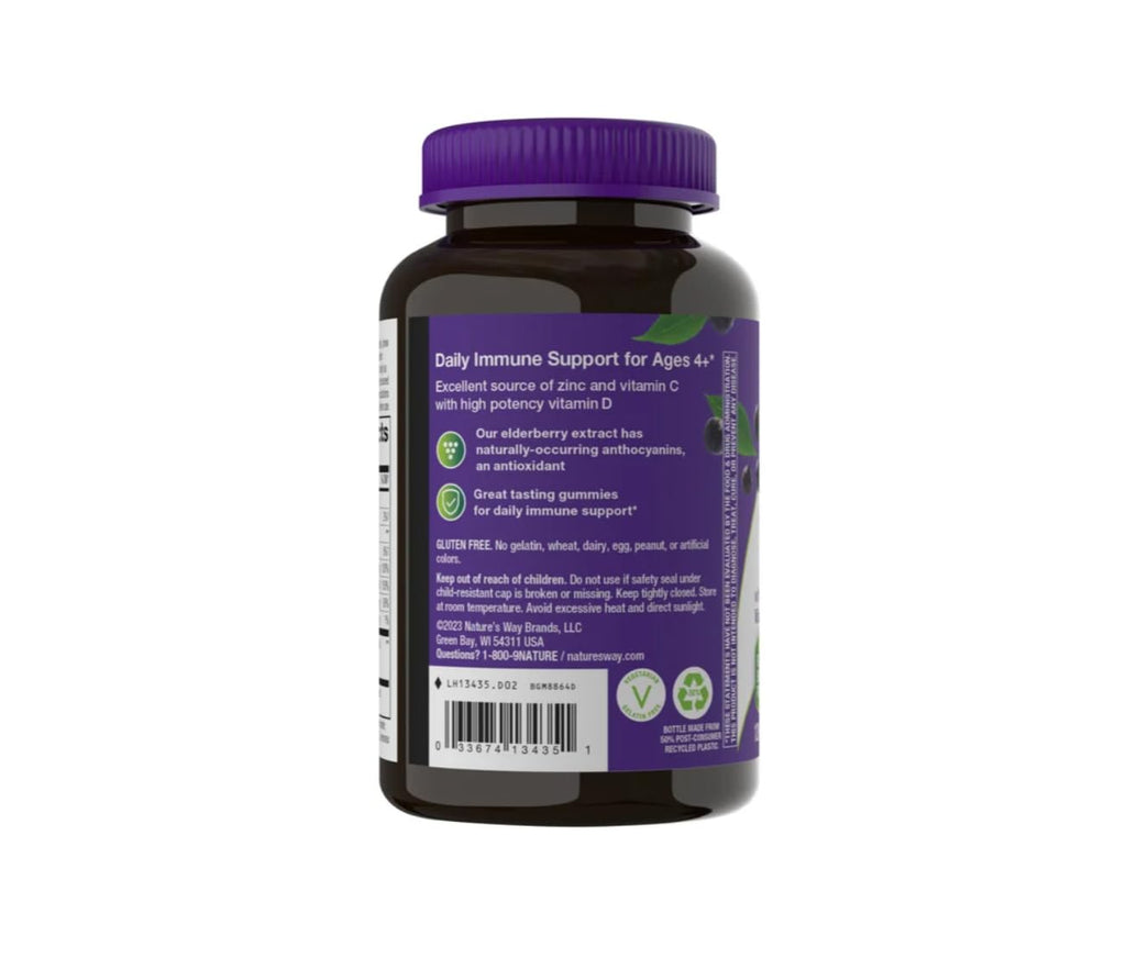 Nature's Way elderberry gummies for cold relief