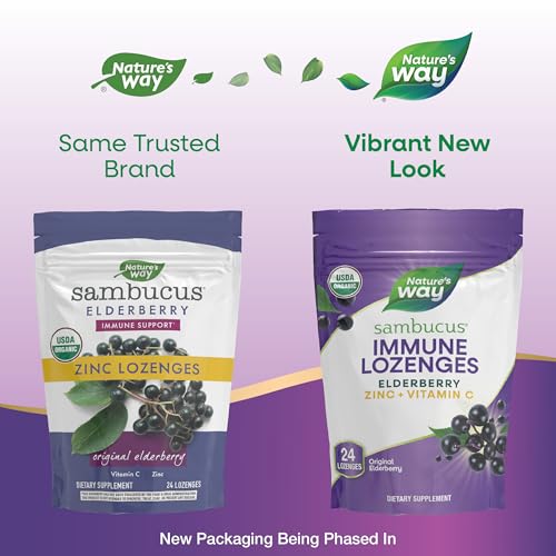 Nature's Way elderberry lozenges for cold relief
