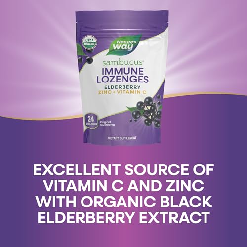 Nature's Way elderberry lozenges for sore throat