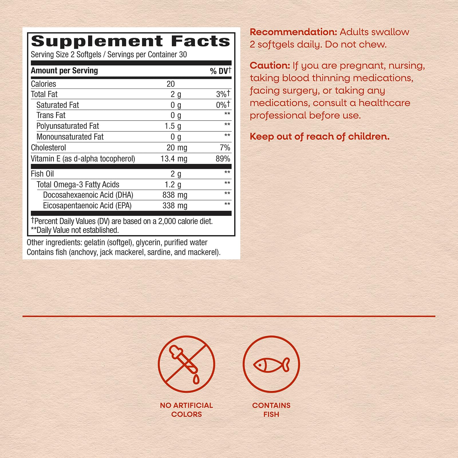 Nature's Way fish oil for daily use
