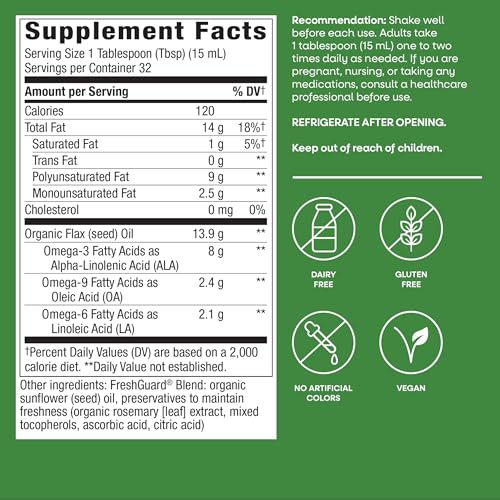 Nature's Way flax seed oil nutrition